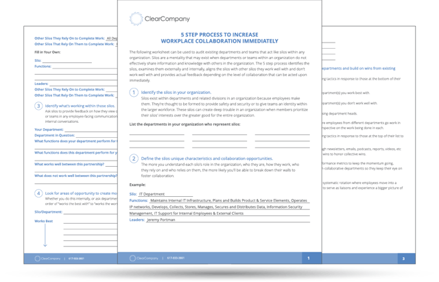 5 Steps to Increase Workplace Collaboration Immediately [Worksheet]