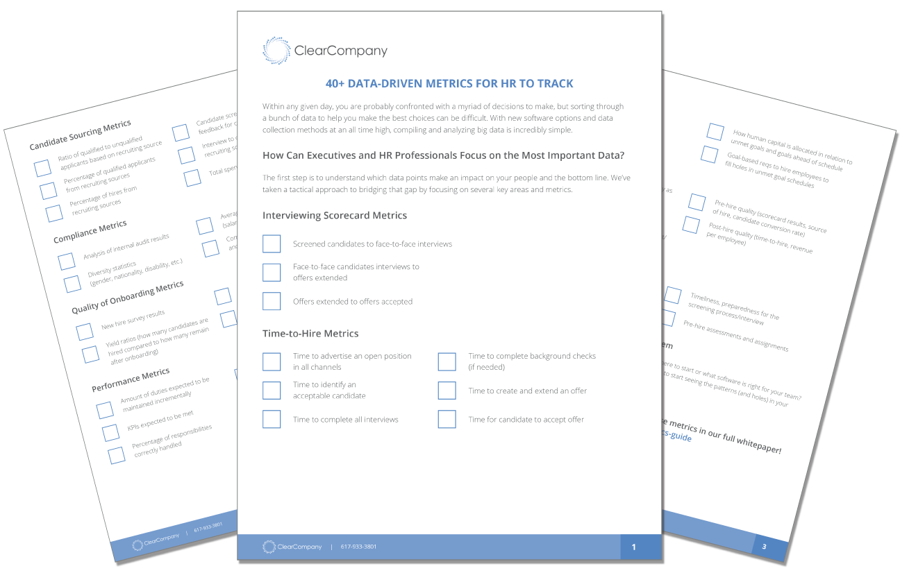 40+ Data-Driven Metrics for HR to Track [Printable]